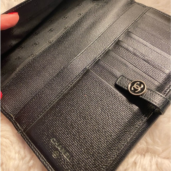 CHANEL | Bags | Gorgeous Chanel Button Wallet | Poshmark